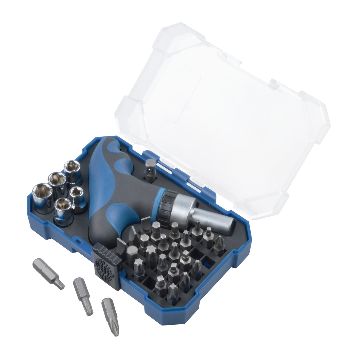 32Pcs Ratcheting T-Handle Driver & Bit Set – Suretorq