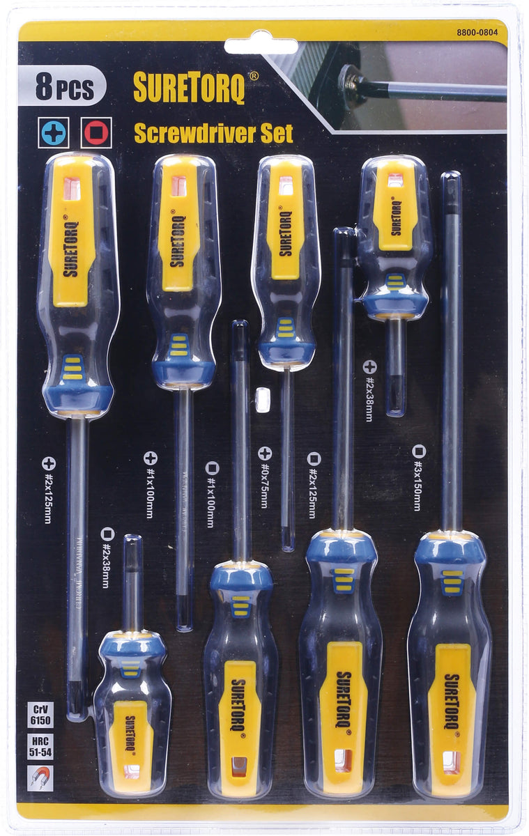 8Pcs Screwdriver Set – Suretorq